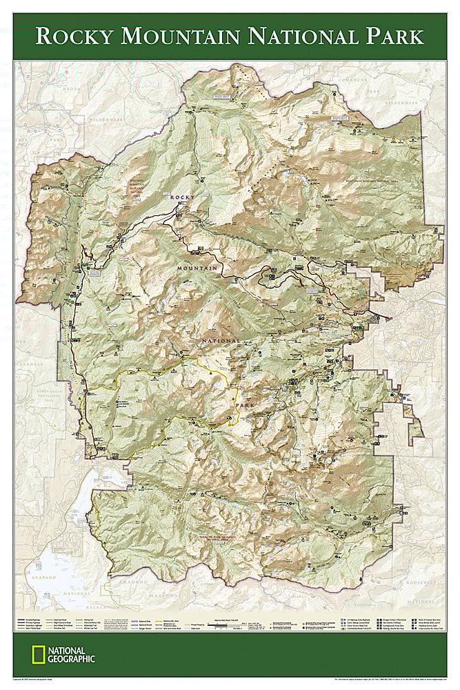 Rocky Mountain National Park Map – MAD MAPS