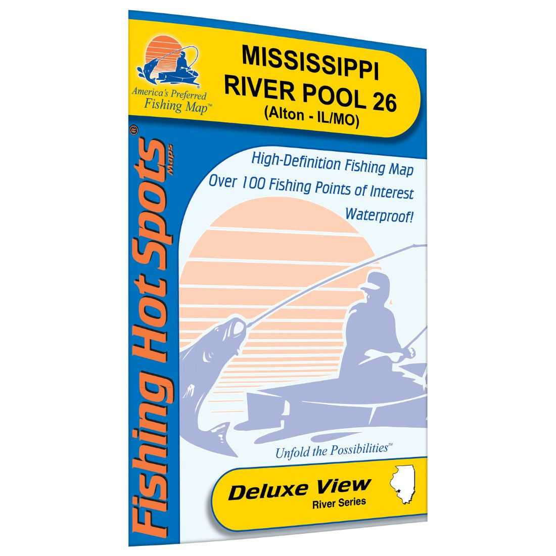 Mississippi River-Pool 26 (Alton - IL/MO) Fishing Map – MAD MAPS