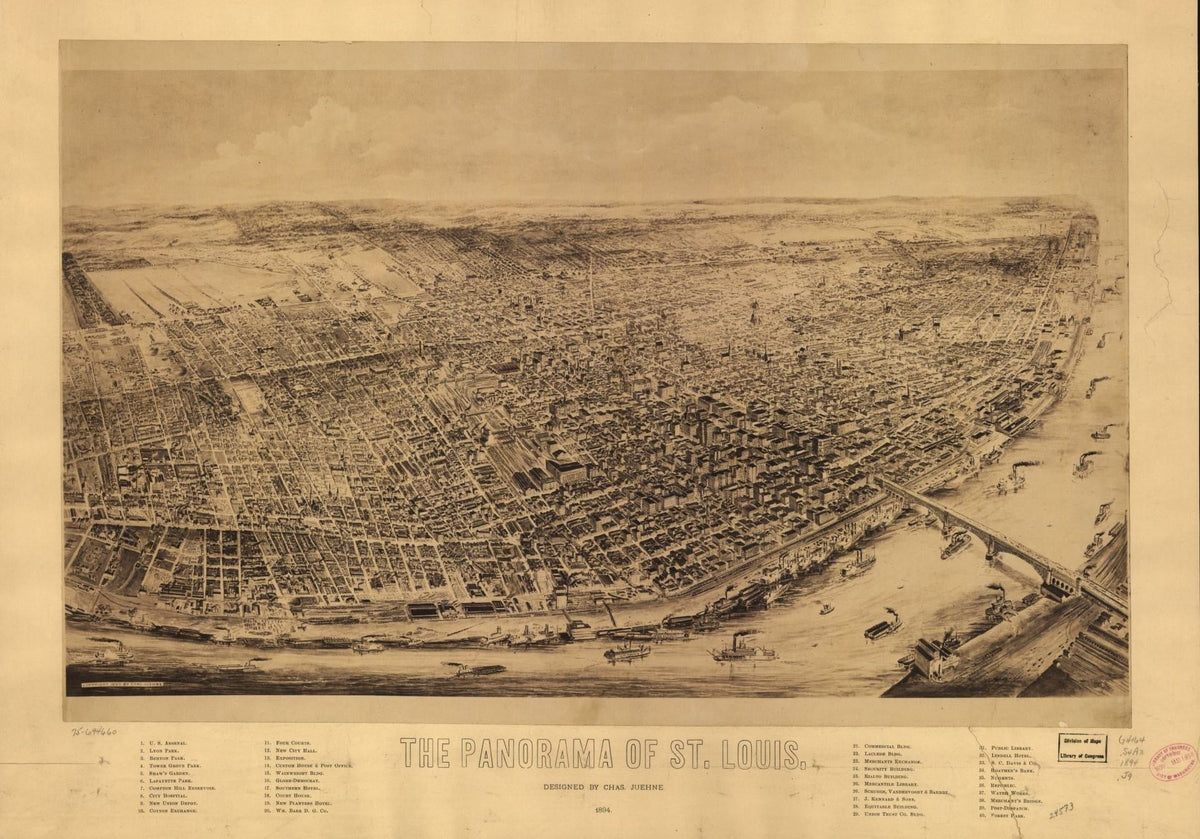 St. Louis Antique Wall Map – MAD MAPS