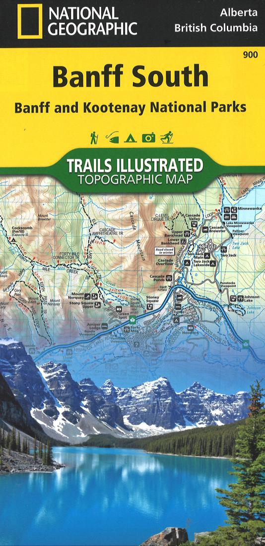 Banff South including Banff and Kootenay National Parks – MAD MAPS