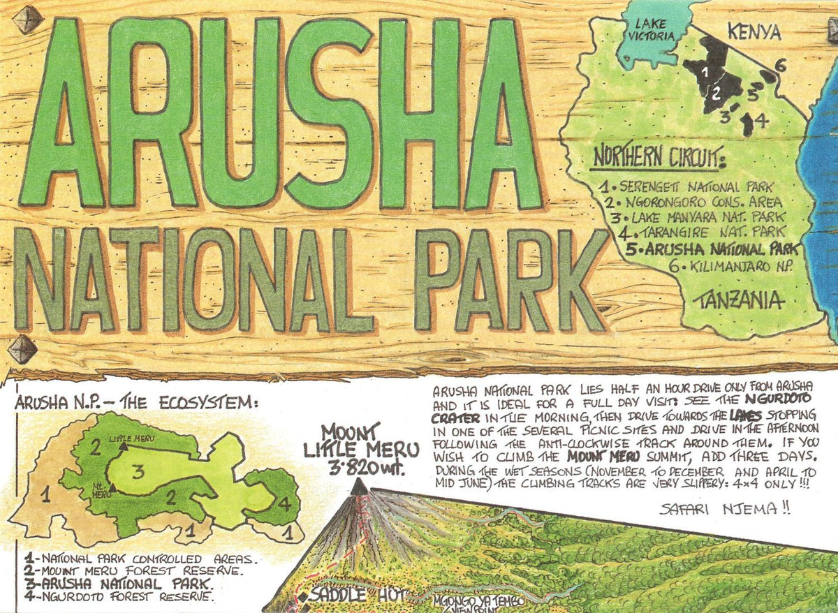 Arusha National Park Map – MAD MAPS