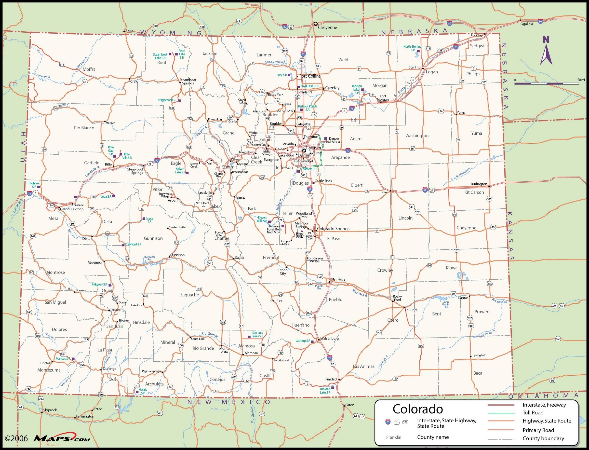 Colorado Map Cities