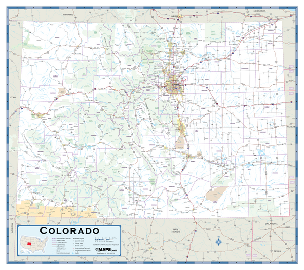 Colorado Highway Wall Map – MAD MAPS