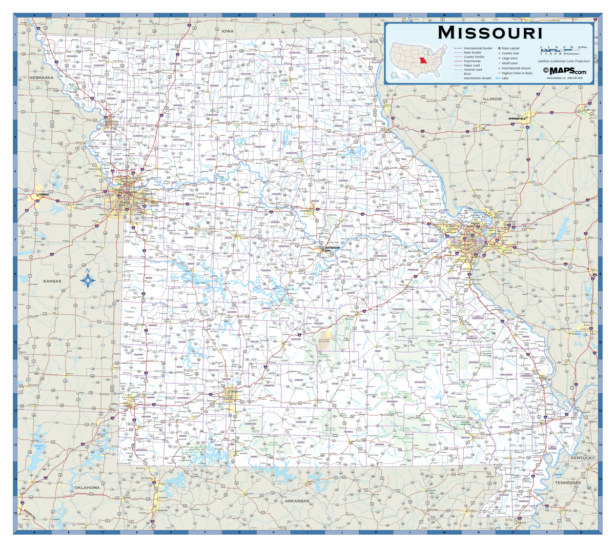 Missouri Highway Wall Map – MAD MAPS