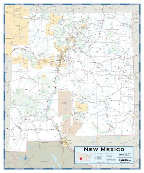 New Mexico Highway Wall Map – MAD MAPS