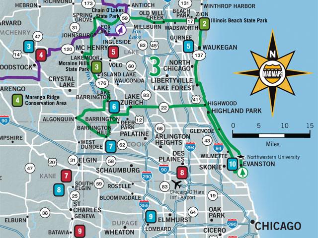 Road Map Of Chicago